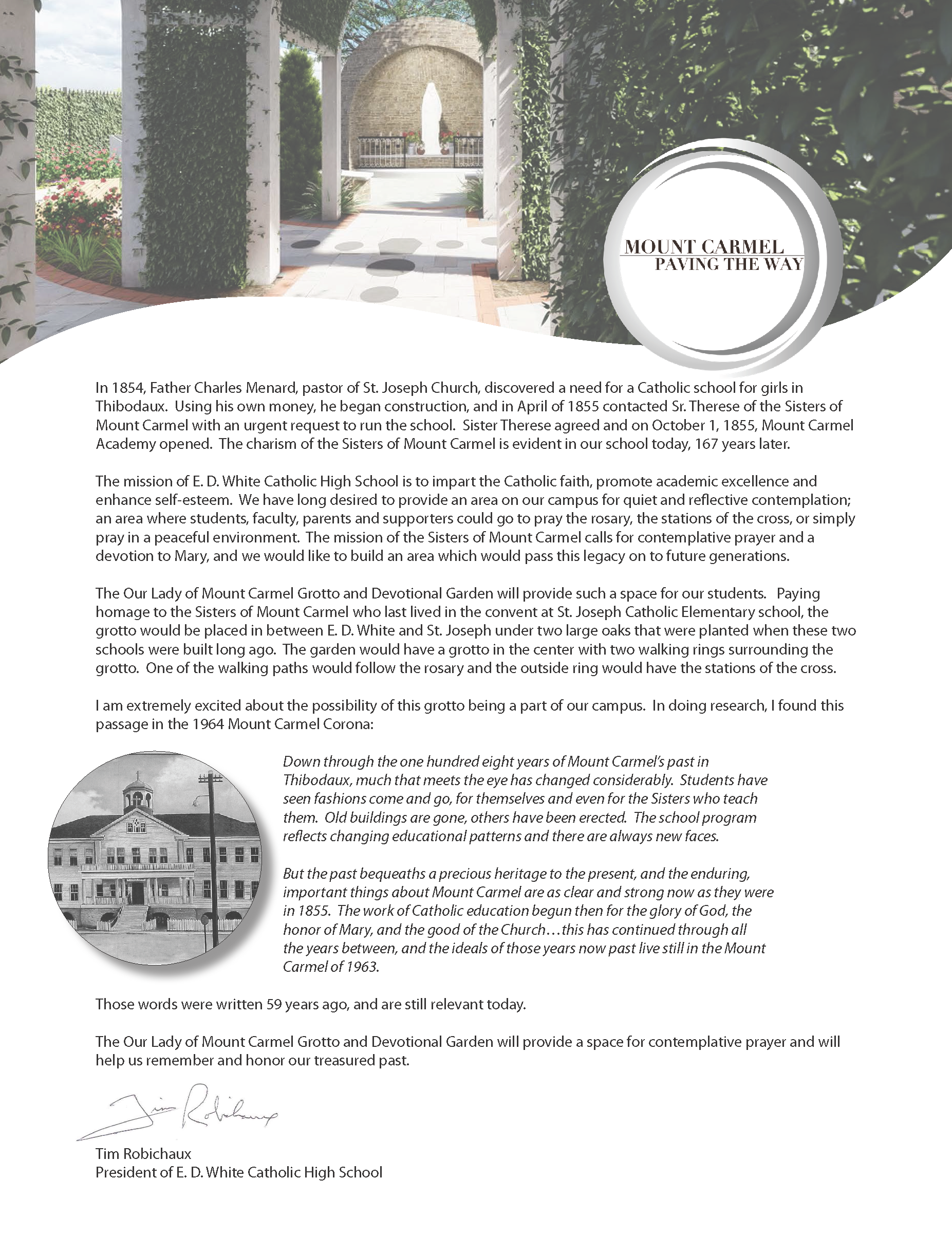 The Our Lady of Mt. Carmel Grotto & Devotional Garden – E.D. White ...